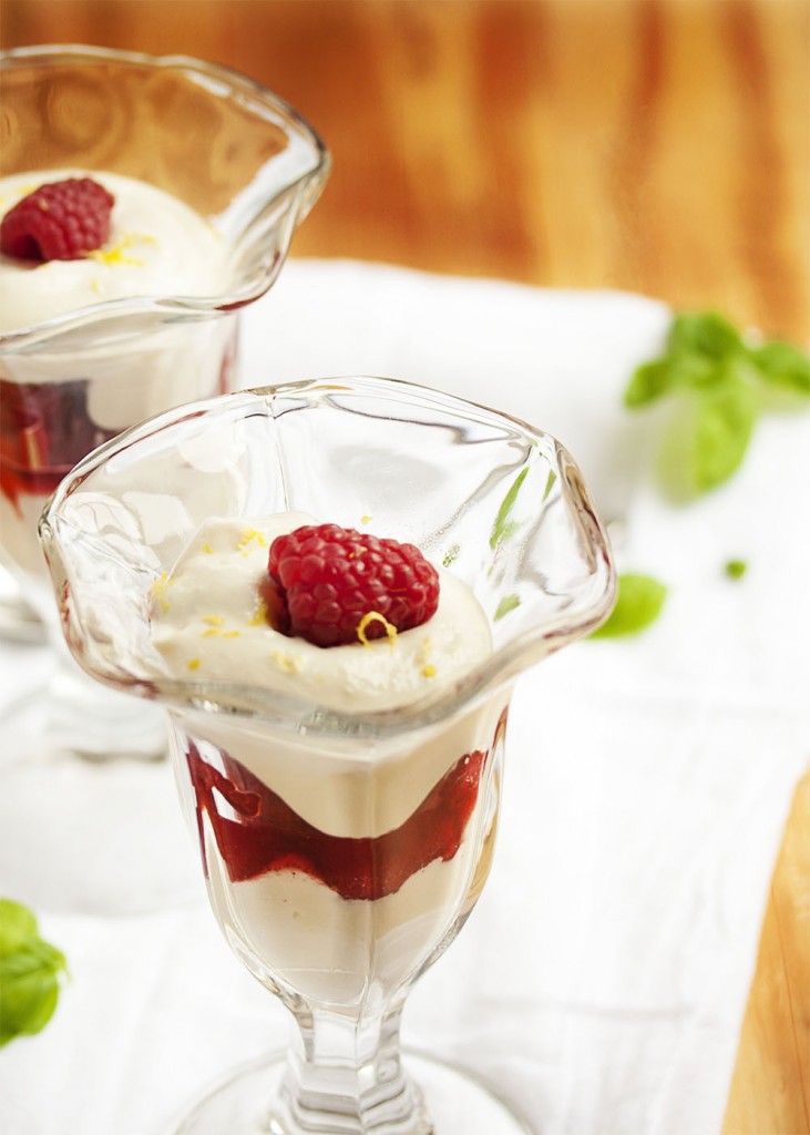 Raspberry Parfait with Ricotta Cream - Just a Little Bit of Bacon