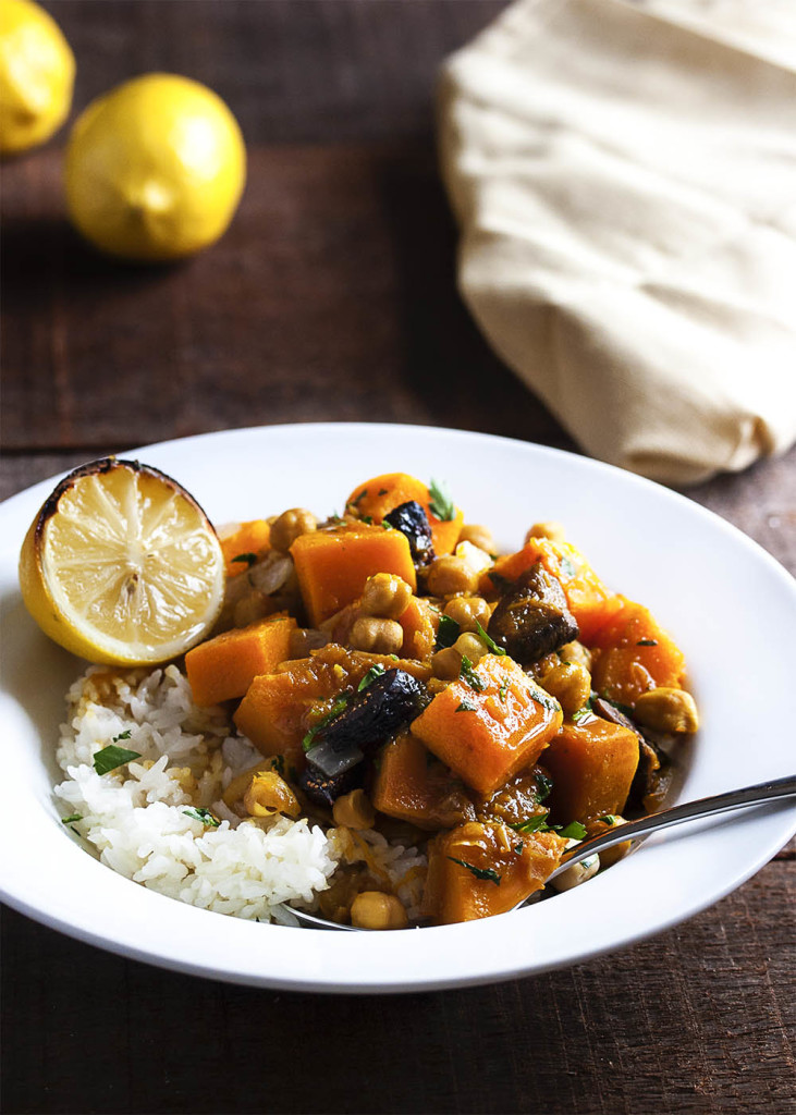 Vegetarian Butternut Squash Tagine - Just a Little Bit of Bacon
