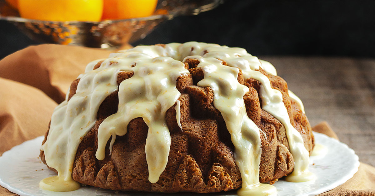 Cara Cara Orange Bundt Cake - Just a Little Bit of Bacon