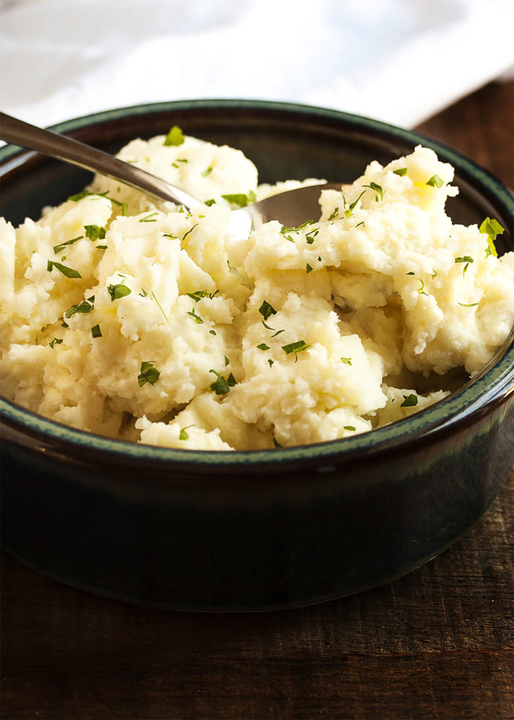 Cream Cheese Mashed Potatoes - Just a Little Bit of Bacon