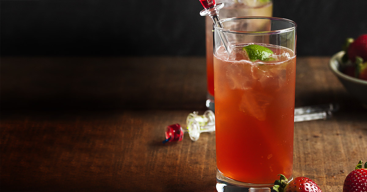 Strawberry Vodka Collins - Just a Little Bit of Bacon