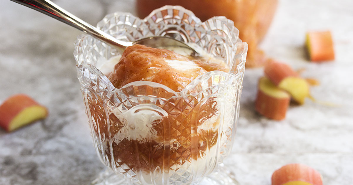 Rhubarb Orange Compote - Just a Little Bit of Bacon