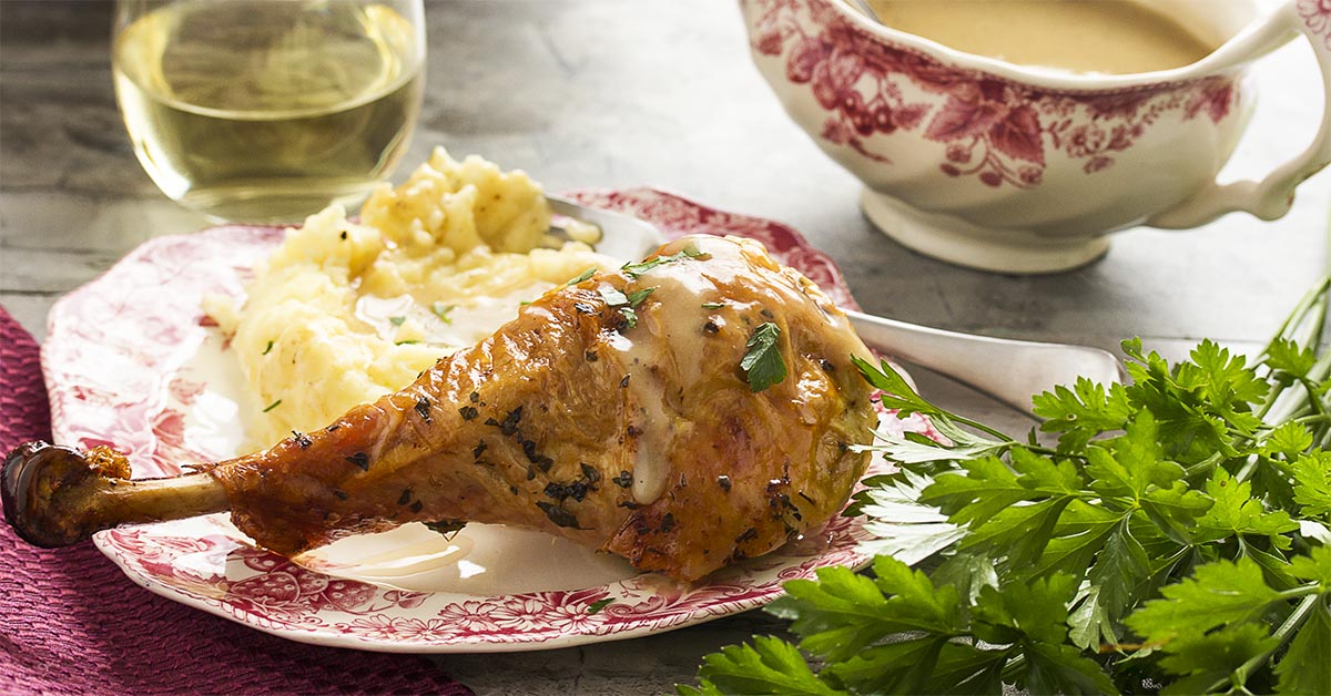 Grilled Tuscan Style Turkey - Just a Little Bit of Bacon