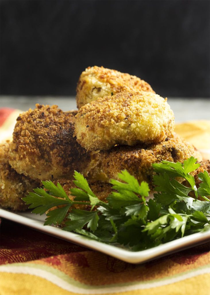 Leftover Turkey and Stuffing Croquettes - Just a Little Bit of Bacon