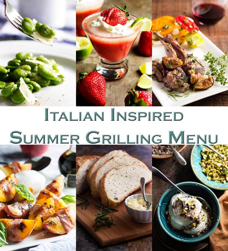 Italian Inspired Summer Grilling Menu - Just a Little Bit of Bacon