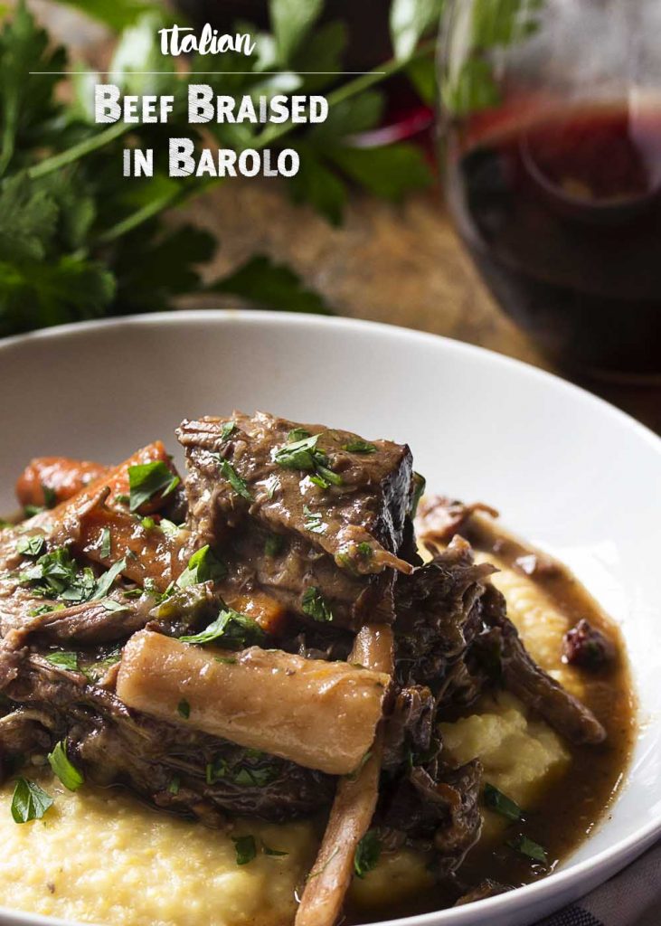Italian Beef Braised in Barolo - Just a Little Bit of Bacon