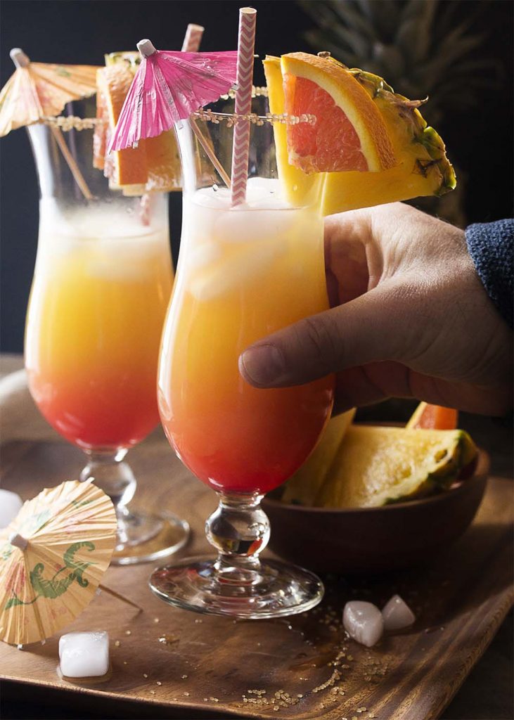 Coconut, Orange, and Pineapple Rum Punch - Just a Little Bit of Bacon