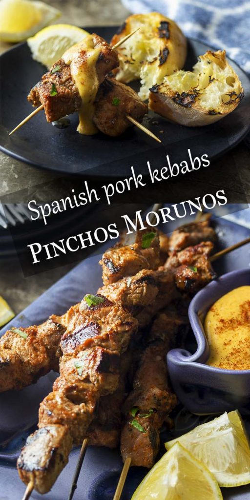 Pinchos Morunos - Spanish Pork Kebabs - Just a Little Bit of Bacon