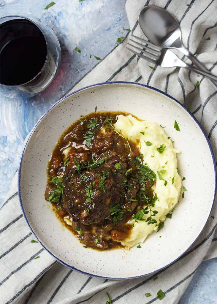 Pressure Cooker Wine Braised Short Ribs - Just a Little Bit of Bacon