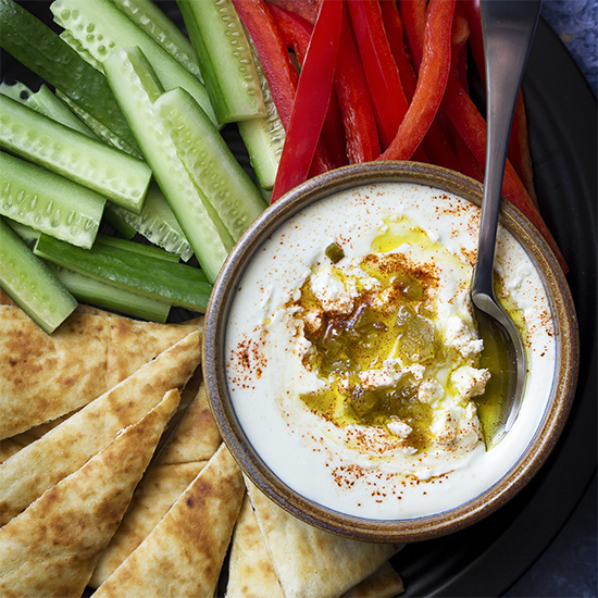 Greek Spicy Feta Dip (Tirokafteri) - Just a Little Bit of Bacon