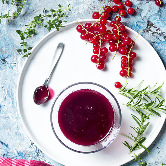 Fresh Red Currant Sauce for Meat and Fish - Just a Little Bit of Bacon