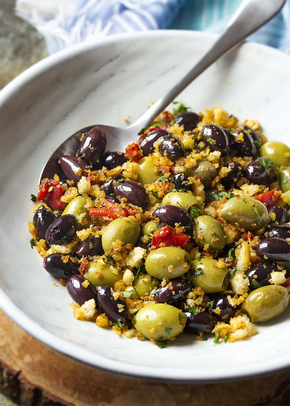 Spanish Olive Tapas With Spiced Bread Crumbs Just A Little Bit Of Bacon Spanish Olive Tapas With Spiced Bread Crumbs Just A Little Bit Of Bacon
