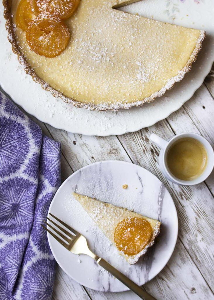 Italian Lemon Ricotta Pie - Just a Little Bit of Bacon