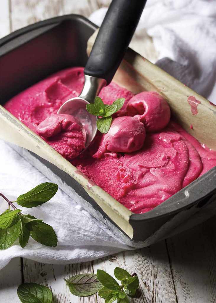 Raspberry Frozen Yogurt - Just a Little Bit of Bacon